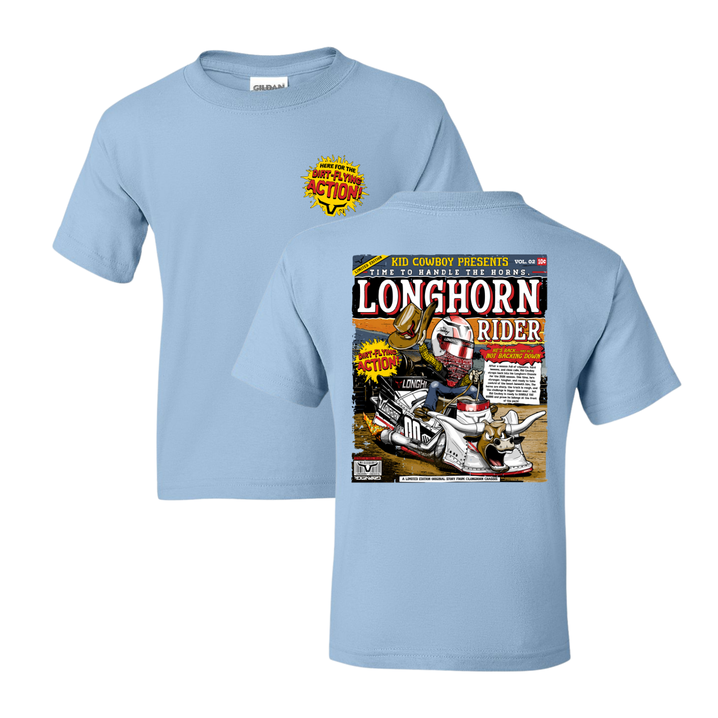 Youth Longhorn Rider Tee – Longhorn Chassis Gear